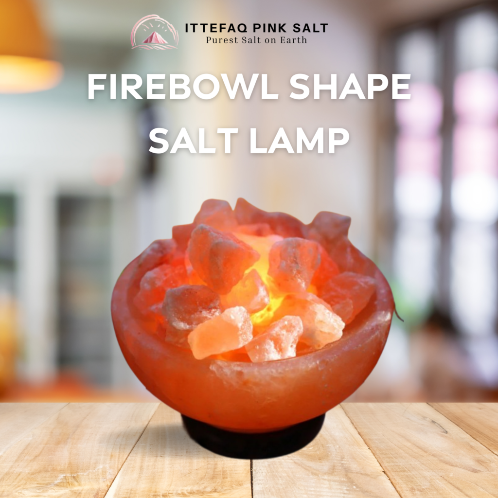 Firebowl Shape Salt Lamp - Ittefaq Pink Salt